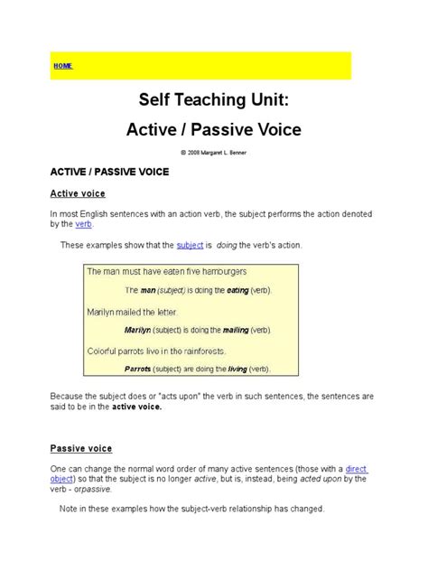 Active Passive Transformation Pdf Verb Syntactic Relationships