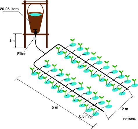Indoor Drip Irrigation Diagram