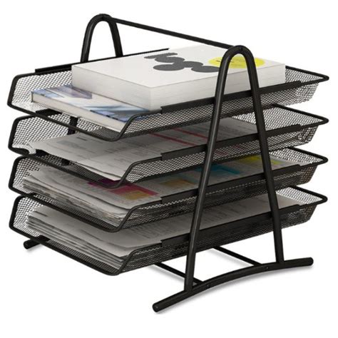 ชั้นวางเอกสาร ถาดใส่เอกสาร Paper Tray Organizer 3 Tier Shopee Thailand