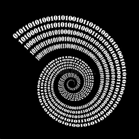 Fond De Code Binaire Concept De Nombres Illustration De Vecteur