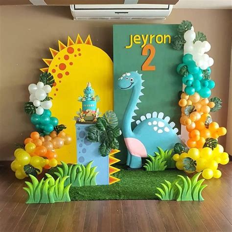 Birthday Balloon Decoration Dinosaur Birthday Party Decorations