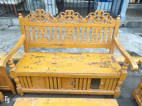 Wooden Sala Set Furniture And Home Living Furniture Other Home Furniture On Carousell