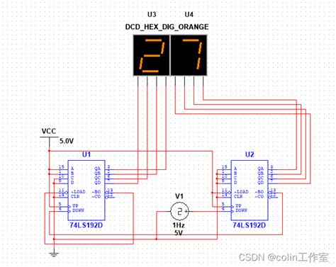 Multisim140仿真（六十）基于74ls192的30秒倒计时计数器应用设计30秒倒计时仿真电路图 Csdn博客