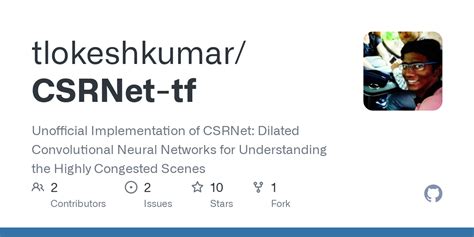 Github Tlokeshkumar Csrnet Tf Unofficial Implementation Of Csrnet Dilated Convolutional
