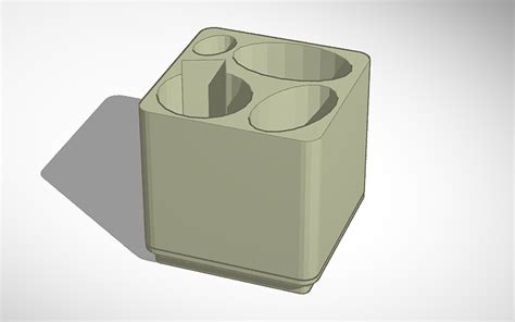 3d Design Gridfinity Lighter Holder Tinkercad
