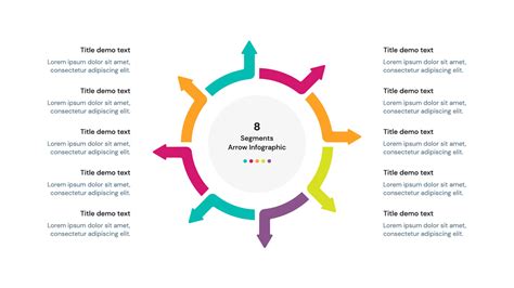 8 Segments Arrow In Ppt