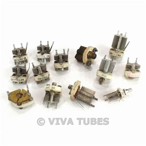 Vintage Lot Of 13 Small Variable Tuning Capacitors Viva Tubes