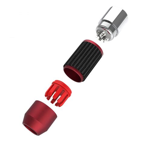 Viborg Xf203ag Female Xlr Connector Pure Silver Ptfe Ø11mm Red Unit