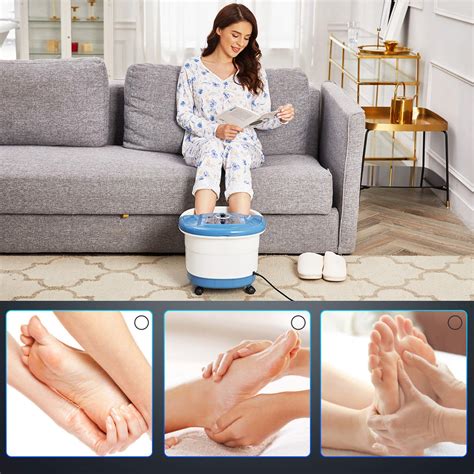 Buy Foot Bath Spa Massager With Heat Bubbles Heated Foot Spa With