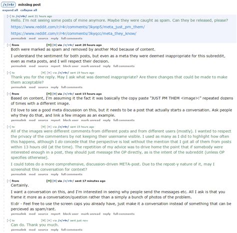 [meta] Just Pm Them They Know Redux R R4r