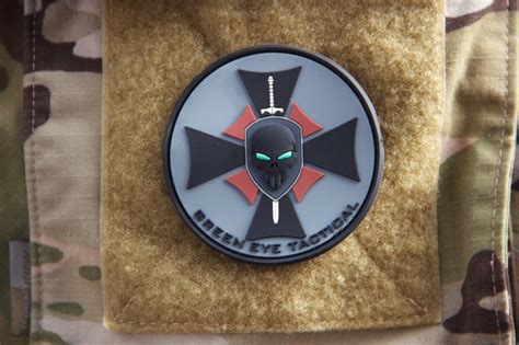 Logo Pvc Patch Green Eye Tactical