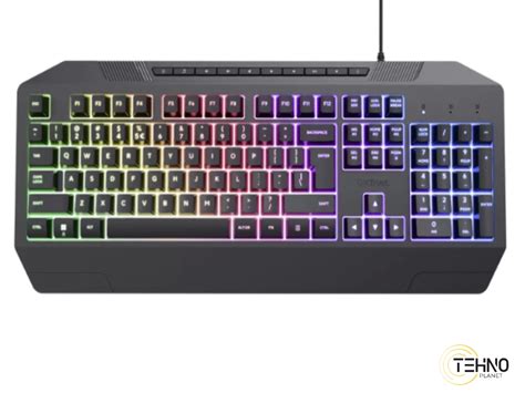 Prodaja Trust Gxt 836 Evocx Illuminated Gaming Keyboard With Rainbow Wave Rgb And Soft Touch