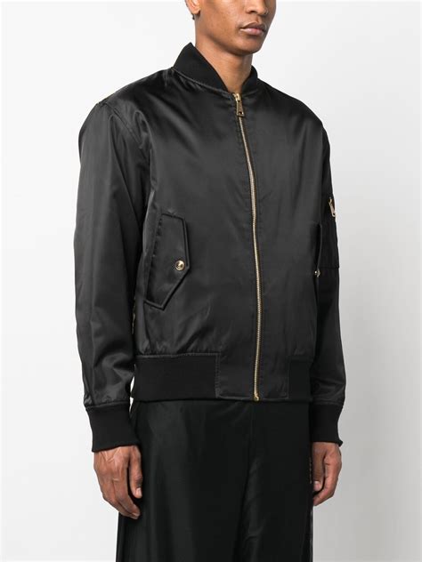 Versace Jeans Couture Logo Couture Bomber In Black Modesens