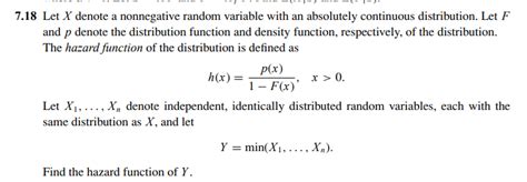 Solved 18 Let X Denote A Nonnegative Random Variable With An