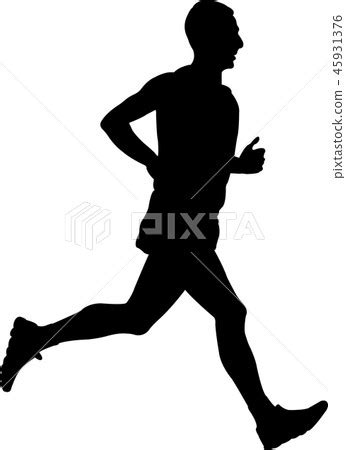 Marathon Running Silhouette Png