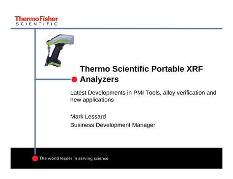 Pdf Thermo Scientific Portable Xrf Analyzers Dokumen Tips