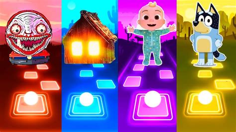 Oddbobs VS Mcqueen Eater VS Choo Choo Charles VS Cocomelon Tiles Hop