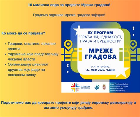 Eu Program Građani Jednakost Prava I Vrednosti