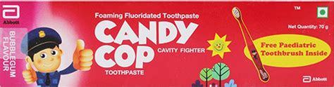 Buy Candy Cop Cavity Fighter Toothpaste Bubblegum Flavour 70g With
