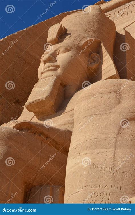 Face Of Abu Simbel Temple Ancient Egypt Stock Image Image Of Face