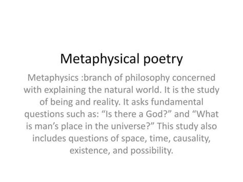 Metaphysical Poet John Donne Pptx Poetry Books And Literature