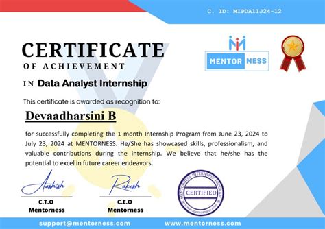 devaadharsini b on linkedin dataanalytics internship mentorness