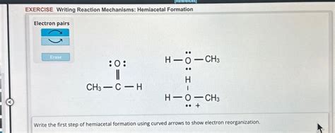 Solved EXERCISE Writing Reaction Mechanisms Hemiacetal Chegg