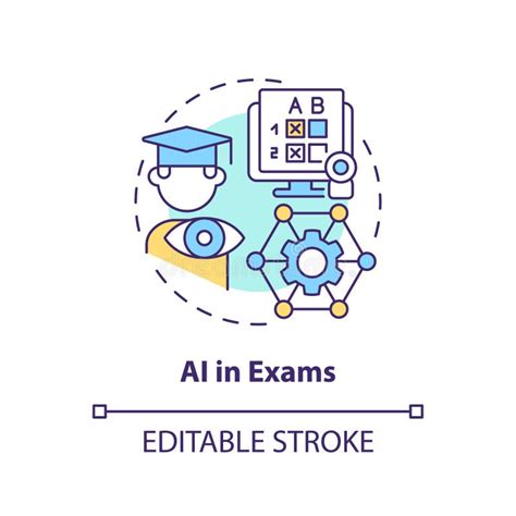 Ai In Exams Multicolor Concept Icon Stock Vector Illustration Of