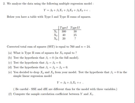 Solved We Analyze The Data Using The Following Multiple Chegg