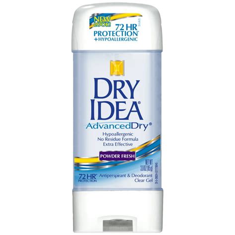 Dry Idea Antiperspirant Deodorant Gel, Powder Fresh, 3 Ounce - Walmart.com