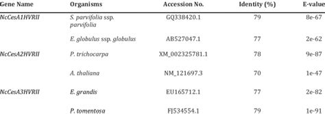 Blastn Output Of Nccesahvrii Sequences Download Table