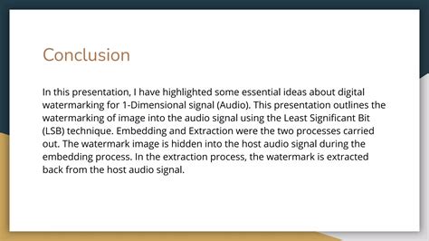 Digital Audio Watermarking Ppt