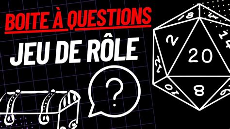 FAQ Le Bon MJ Vos questions jeu de rôle YouTube