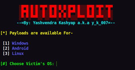 Github Yashvendra Autoxploit Fast Exploitation Based On Metasploit