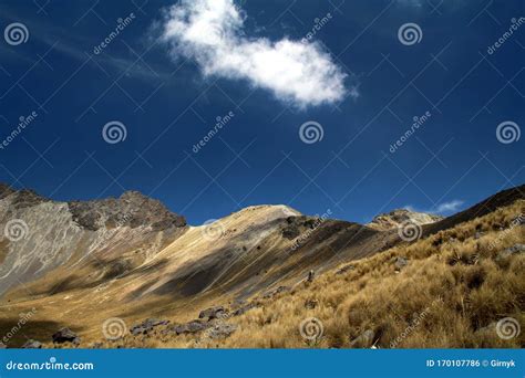 Parque Nacional Nevado De Toluca En El Centro De México Foto de archivo