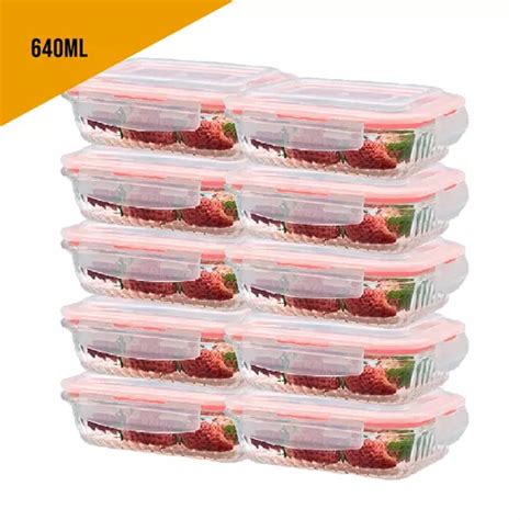 Contenedor de alimentos hermético rebirth Kit 10 Potes Herméticos