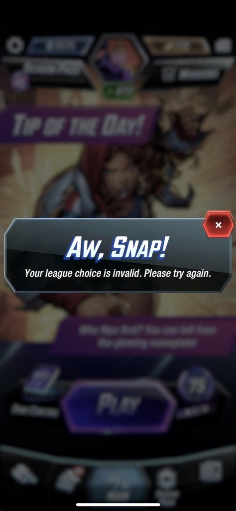 Got This Error While Trying To Play A Game On My Phone I Had Been