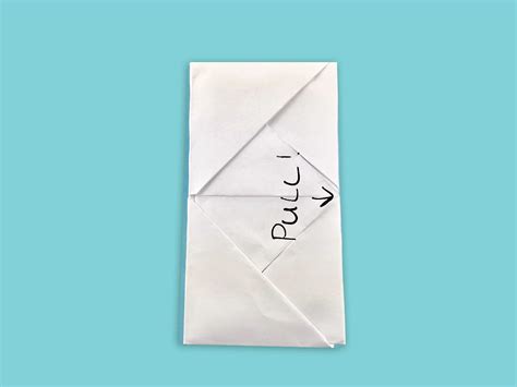How To Fold A Clever Pull Tab Note With Paper