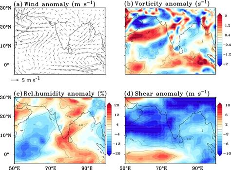 A 850 Hpa Wind M S −1 B 850 Hpa Relative Vorticity 10 −5 S