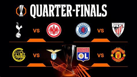 Europa League Quarter Final Ties Confirmed Dates Kick Off Times