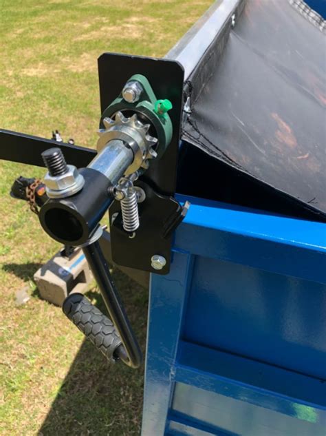 Dump Trailer Tarp Kit Manual Pull Style Tarp System Trison Tarps Usa