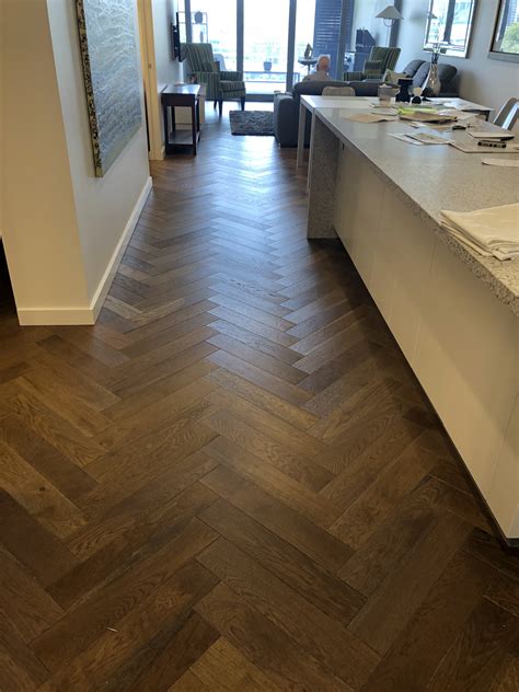 Golden Elite Noble Light Vintage Herringbone Engineered Timber Flooring