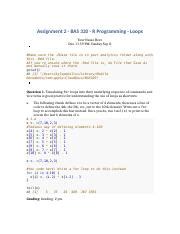 Homework Docx Assignment Bas R Programming Loops Your