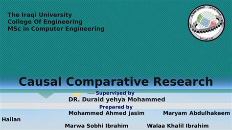 Pdf Causal Comparative Research