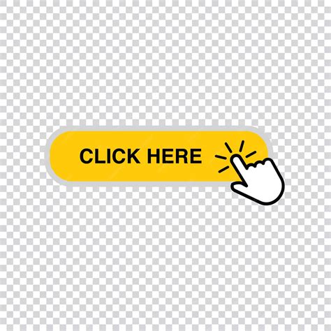 premium vector free realistic yellow clickable button with black and