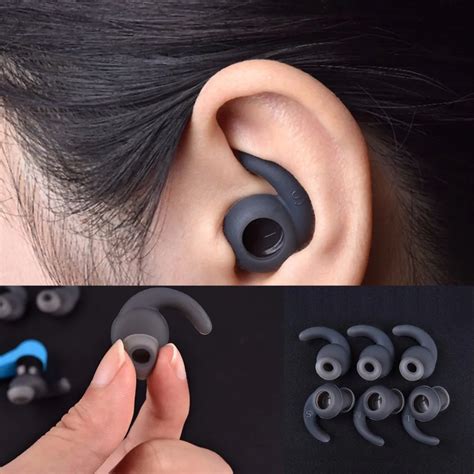 Buy 3 Pairs Silicone Earbuds Cover Soft Ear Hook For
