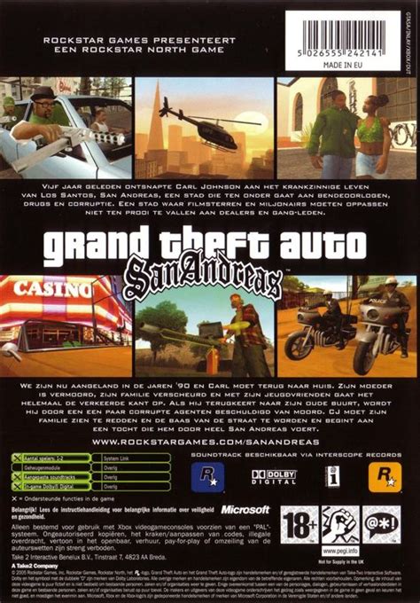 Grand Theft Auto San Andreas Cover Or Packaging Material Mobygames