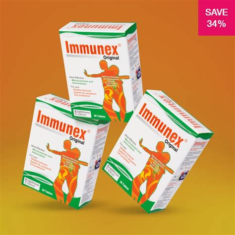 34 Off On Immunex 3x 30s Multivitamin Tablets Onedayonly