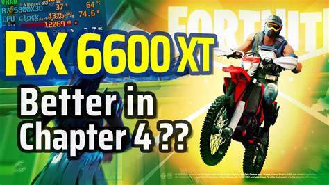 Rx 6600 Xt Amd Cards Faster In Fortnite Chapter 4 Youtube