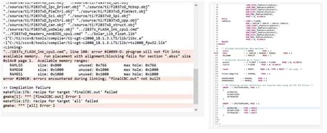 Compiler Tms F D Increasing Memory Space Of Ebss Code